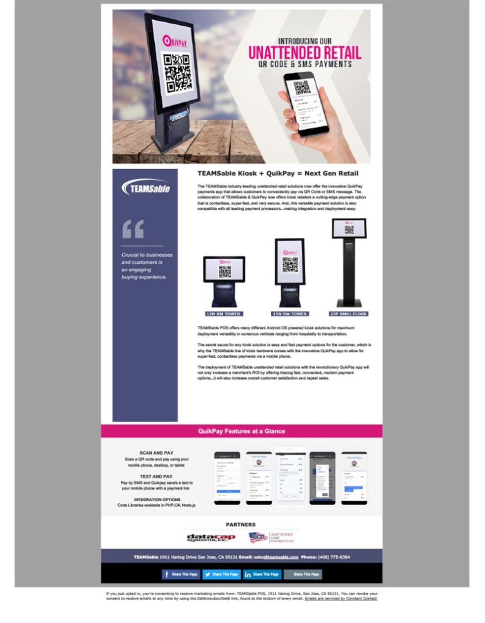 22" Android System - TEAMSable